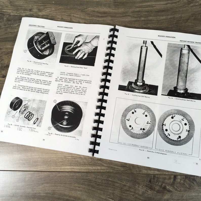 Massey Ferguson 204 Tractor Service Parts Manual Repair Shop Set Work ...