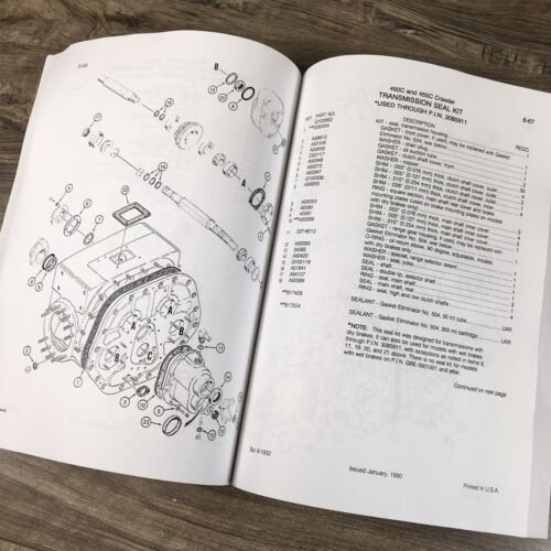 Case 450C 455C Crawler Loader Tractor Dozer Parts Manual Catalog ...