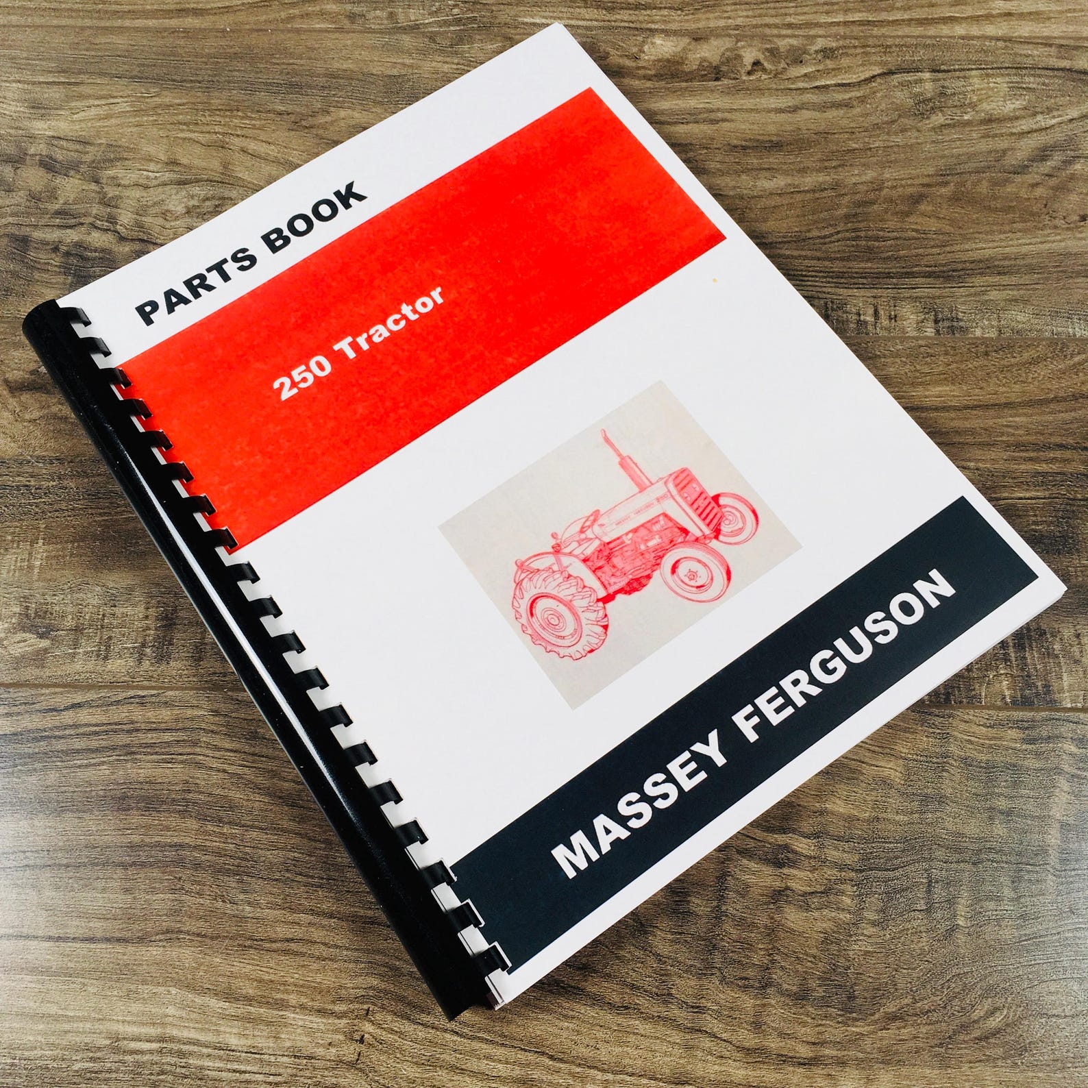Massey Ferguson Mf 250 Tractor Parts Catalog Manual Book Exploded View ...