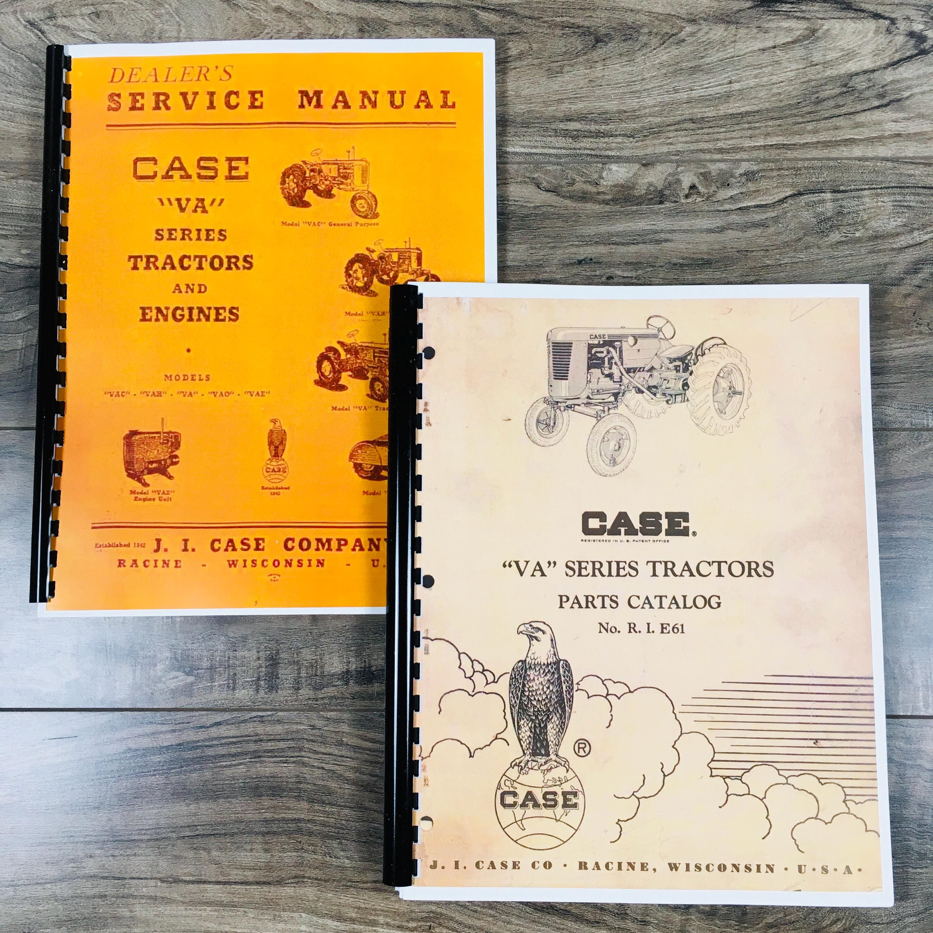 Case Va Series Tractors Vac Vah Vai Vao Vas Vae Service Parts Repair ...