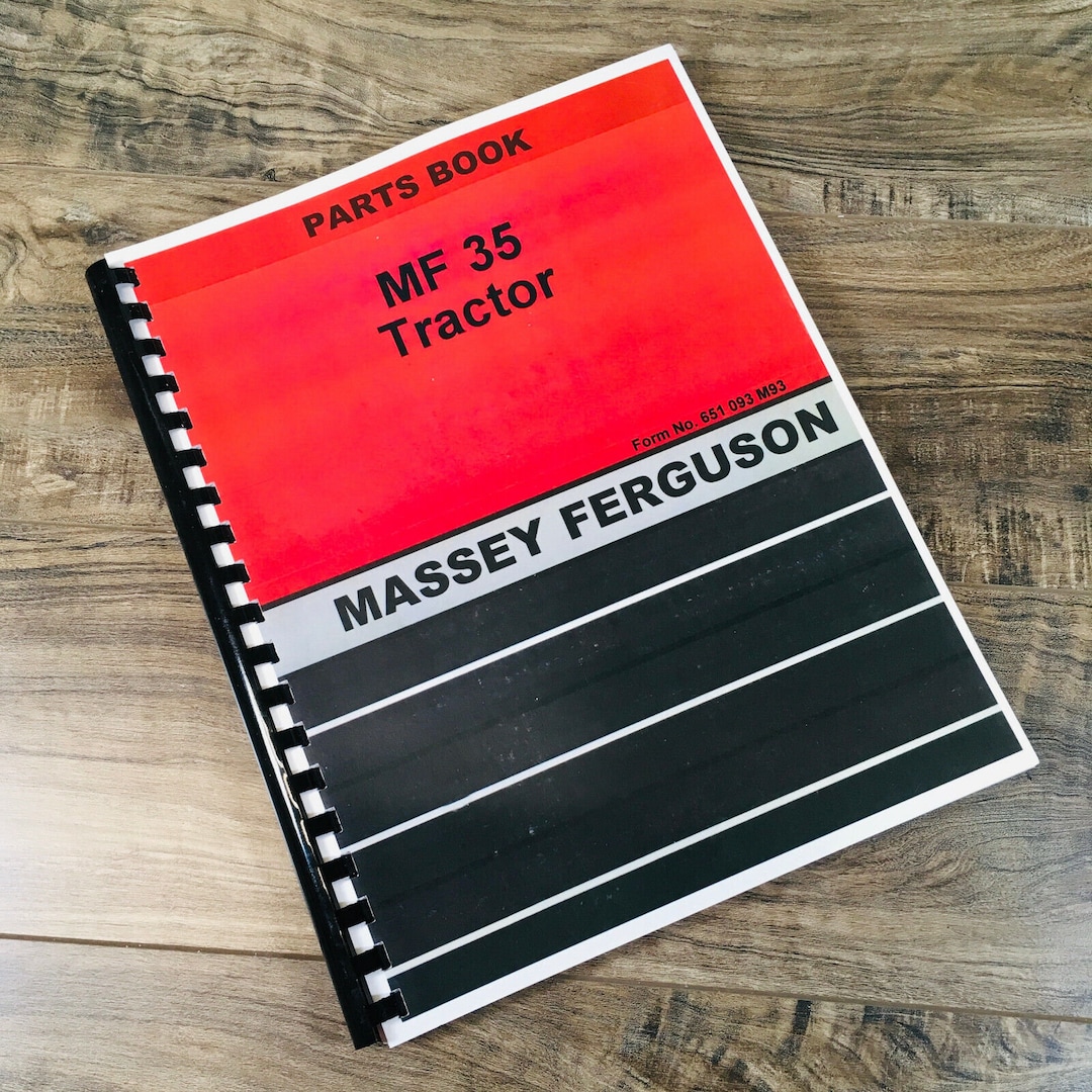 Massey Ferguson 35 Tractor Parts Catalog Manual Book Exploded View ...