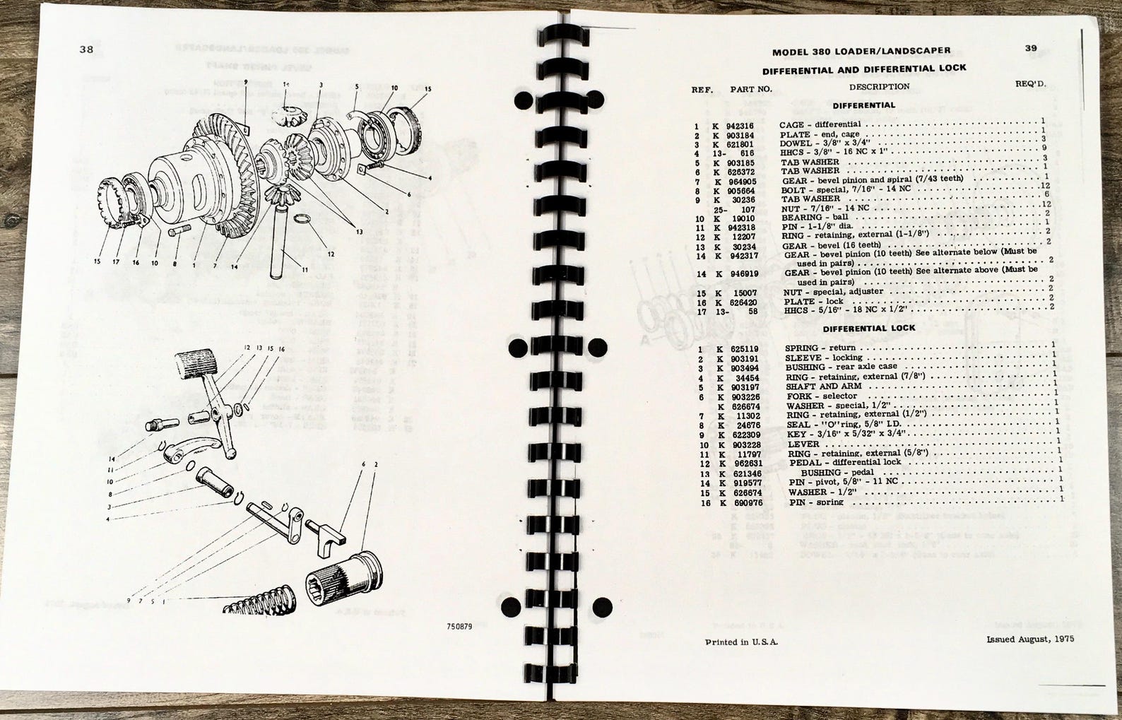 Case 380 Ck 380ll Loader Landscaper Tractor Backhoe Service Parts ...