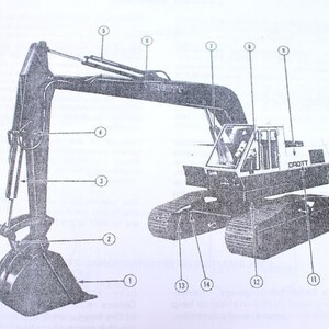Case Drott 35B 40B 50B Crawler Excavator Service Repair Manual 35 40 50 ...