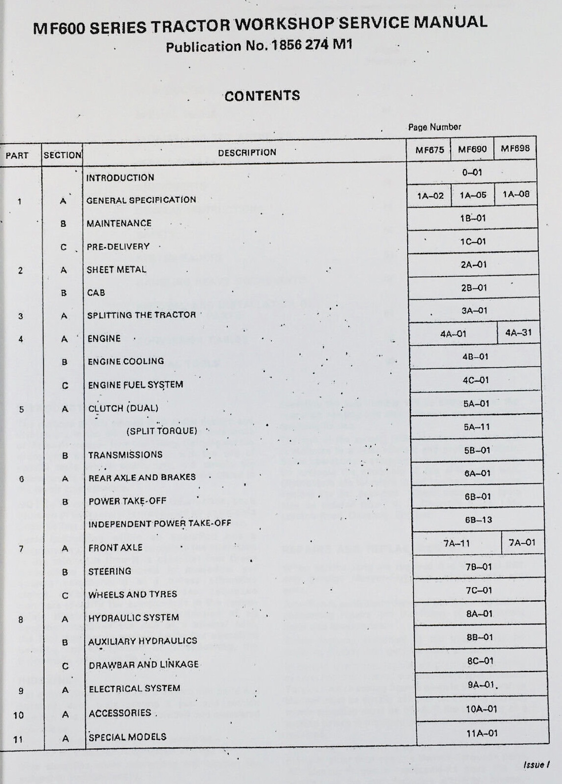 Massey Ferguson Mf 698 Tractor Service Repair Manual Parts - Etsy