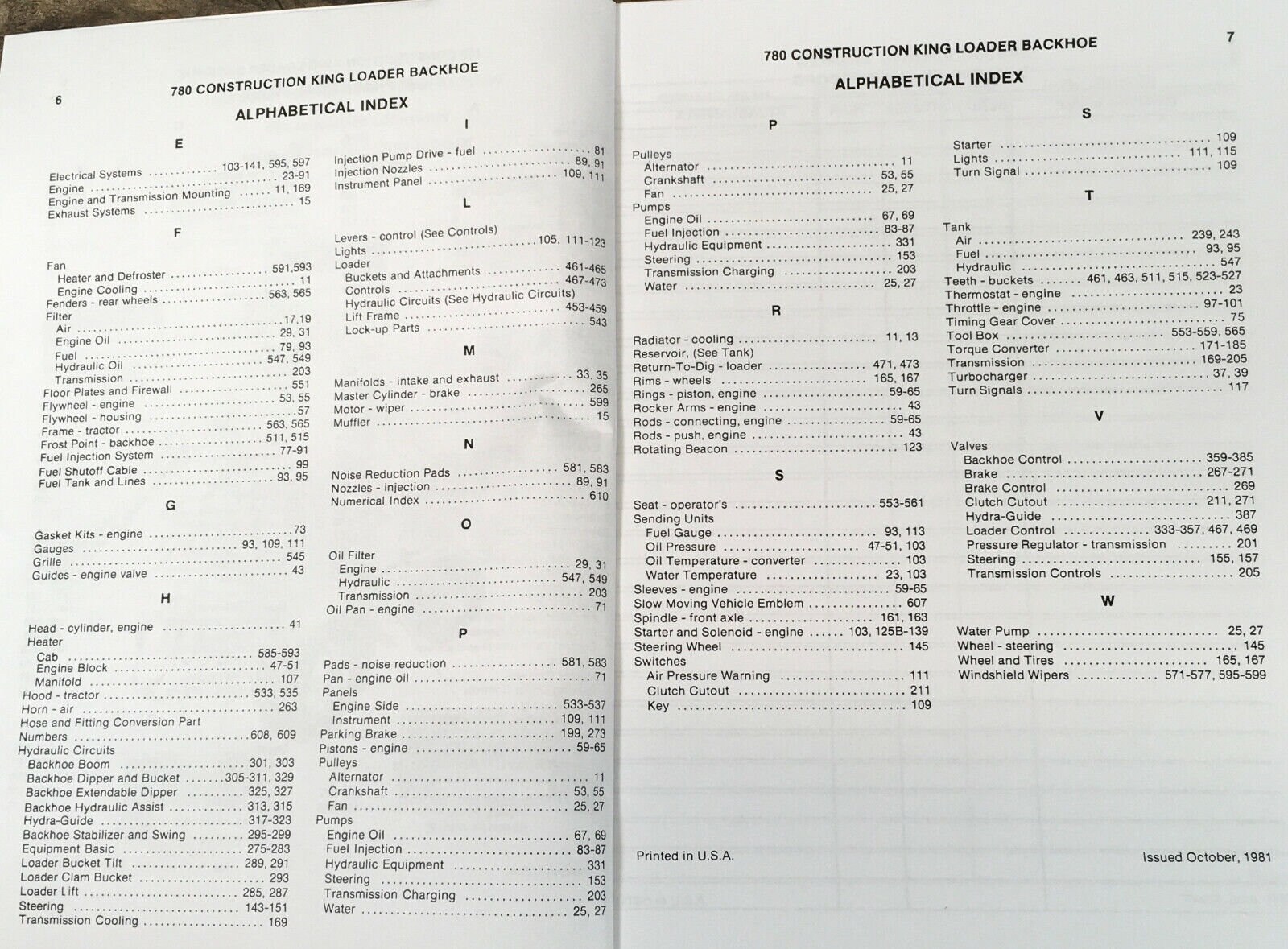 Case 780 Ck Backhoe Loader Tractor Manual Parts Catalog Operators ...