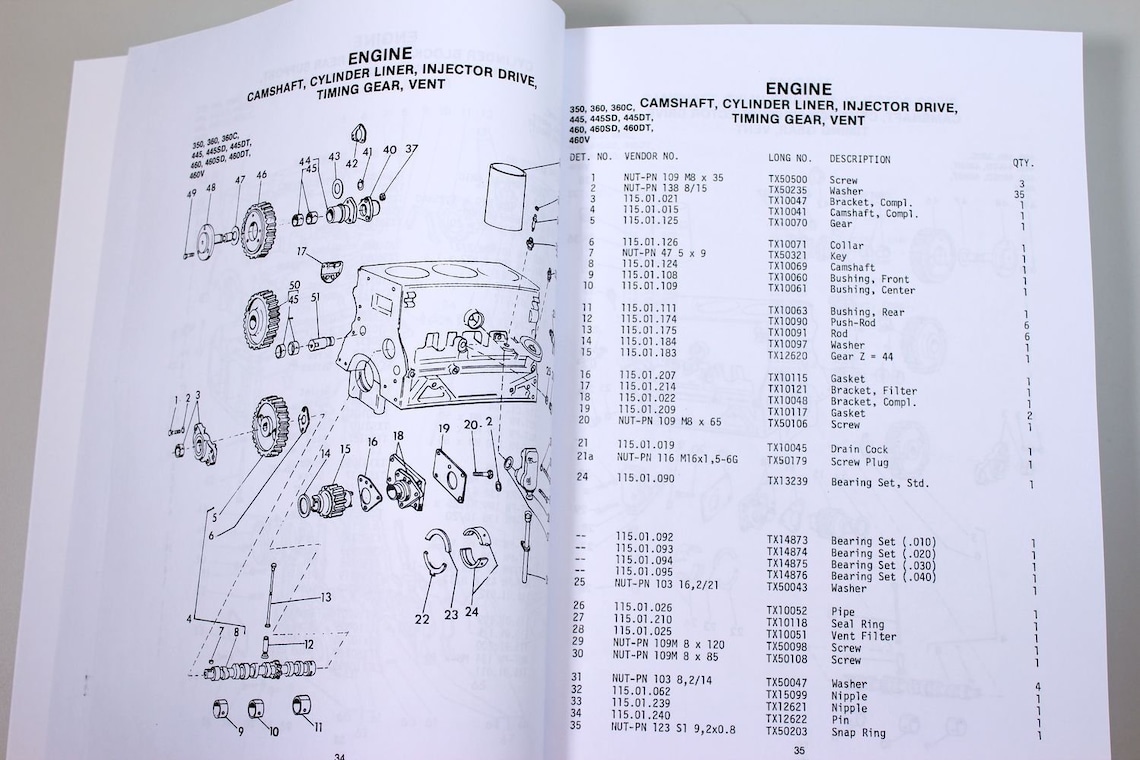 Long 360 460 510 Tractor Parts Catalog Manual Book Exploded - Etsy
