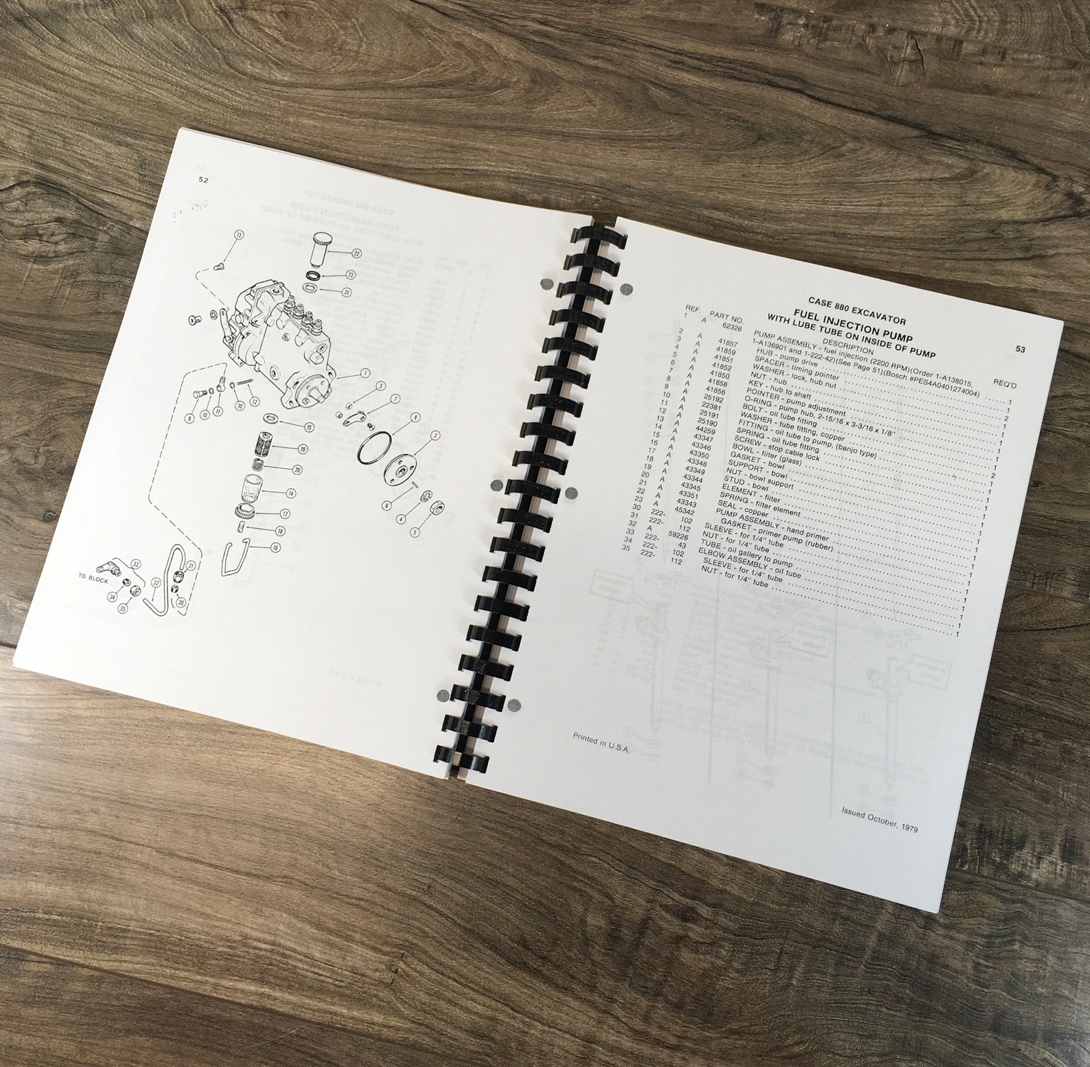 Case 880 Crawler Track Excavator Parts Manual Catalog Exploded Views ...