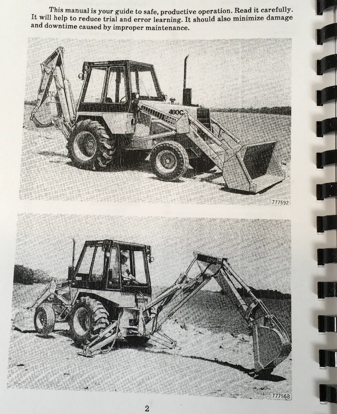 Case 480C Ck Construction King Loader Backhoe Operators Manual ...