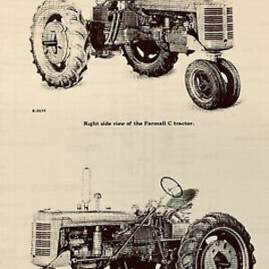 International Ih Farmall C Tractor Parts Assembly Manual Catalog ...