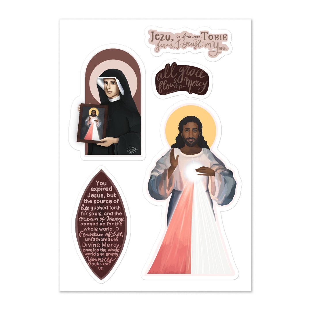 Divine Mercy Stickers - Etsy