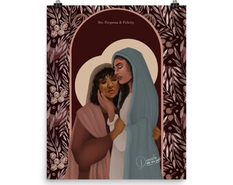 Sts. Perpetua and Felicity Holy Card, Prayer for Expectant Mothers - Etsy