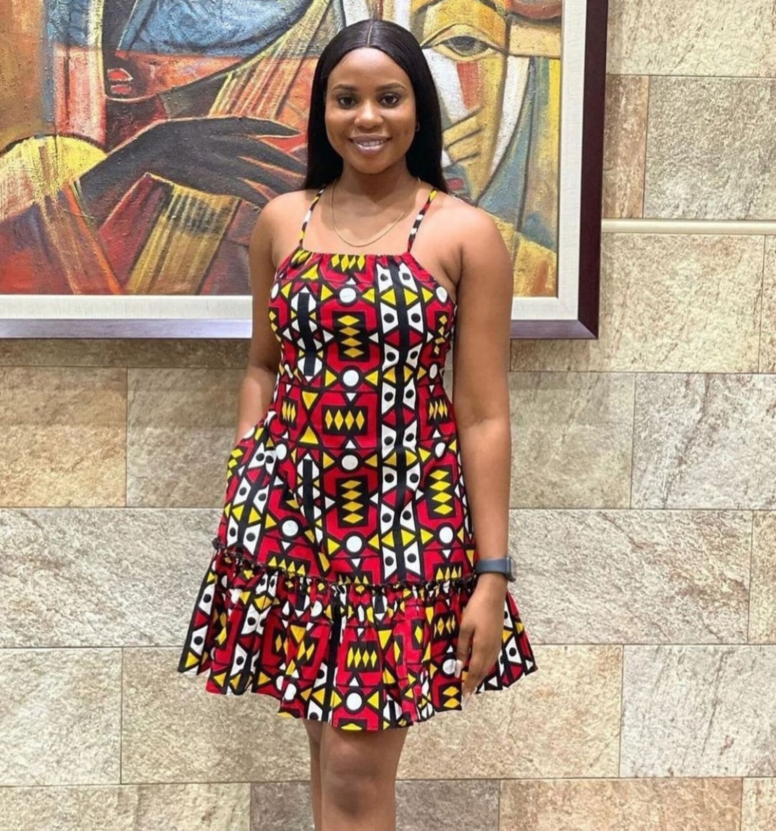 Atinuke African Mini Dress Ankara Gown African Lady - Etsy