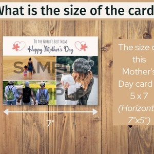 Personalized Gifts for Mom, Mother's Day Editable Photo Printable Card ...