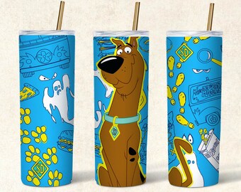 Scooby Doo tie dye-20 oz Tumbler Wrap /PRINTABLE PNG digital file for ...
