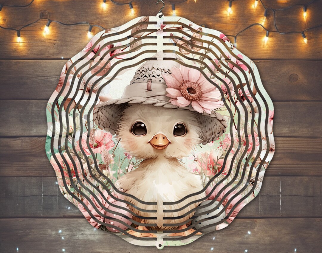 Cute Spring Chick Wind Spinner Sublimation Design, Instant Download ...