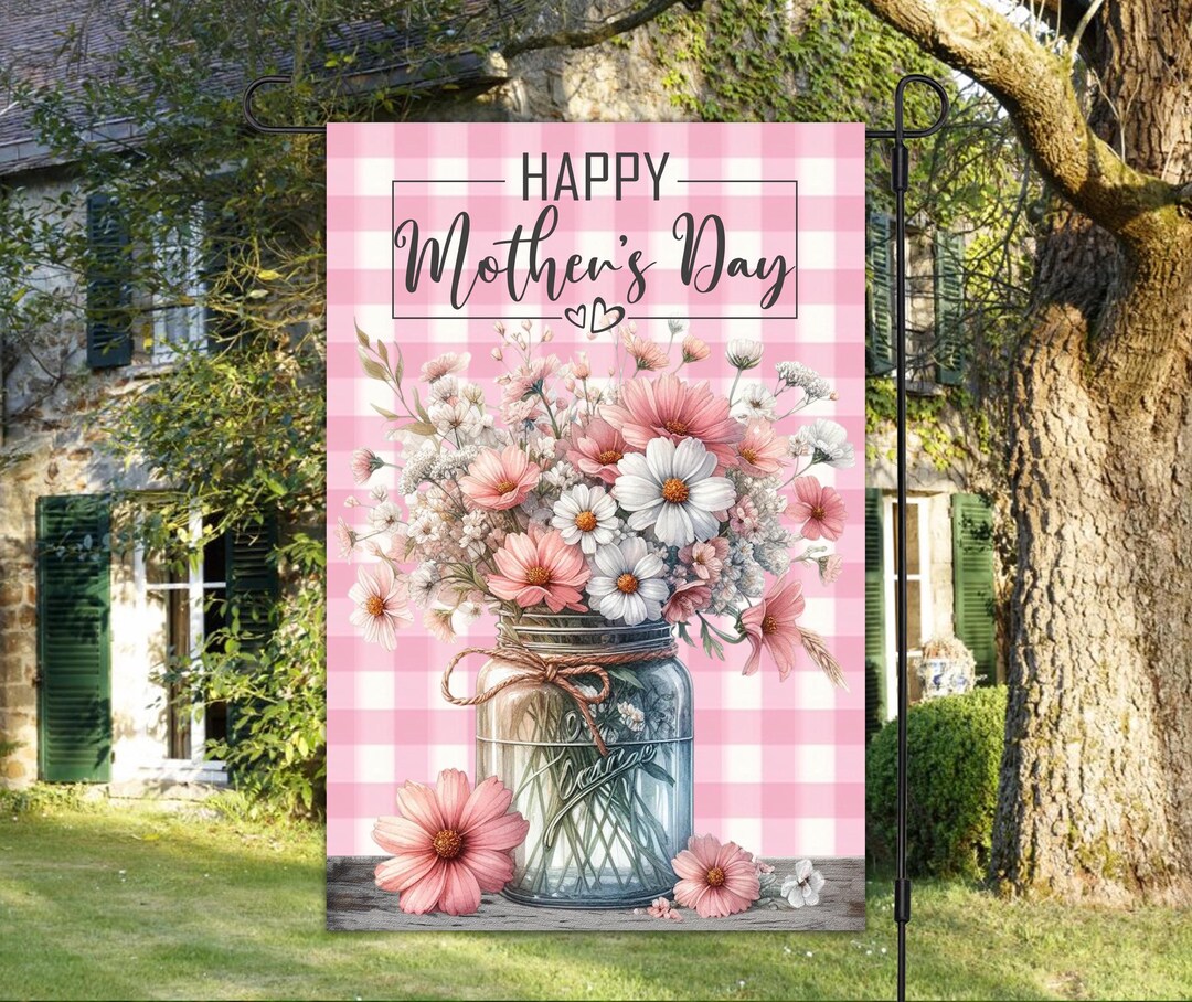 Happy Mother's Day 12x18 Garden Flag Sublimation Design, Digital ...
