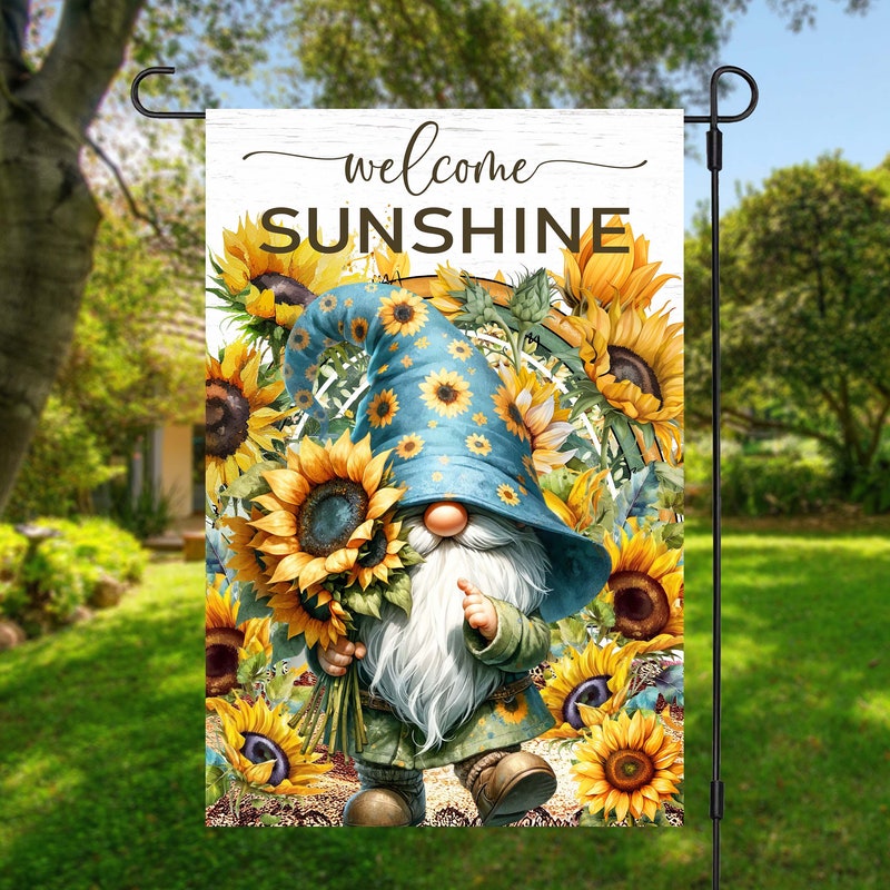 Garden Flag Svg - Etsy Canada