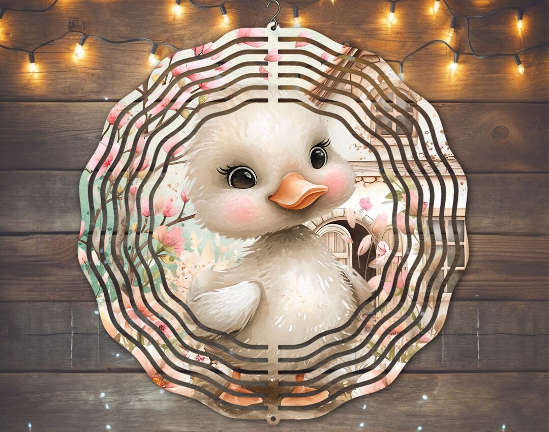 Cute Spring Duck Wind Spinner Sublimation Design, Instant Download, PNG ...