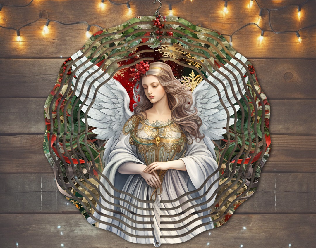 Christmas Angel Wind Spinner Sublimation Design (PNG File) - Etsy