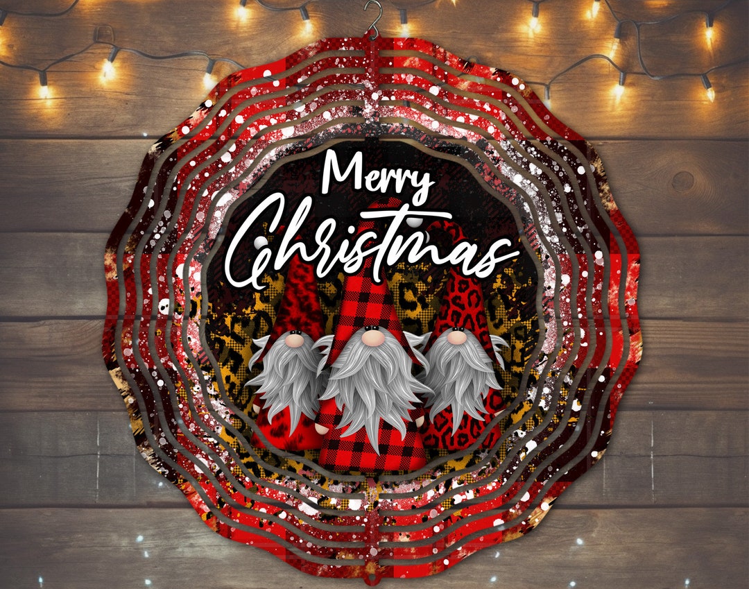Christmas Gnomes Wind Spinner Sublimation Design (PNG File) - Etsy