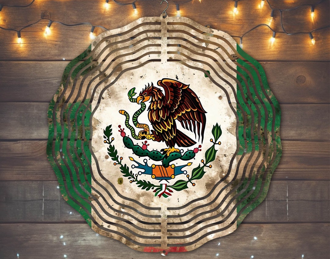 Mexican Patriotic Wind Spinner Sublimation Design, Instant Download ...