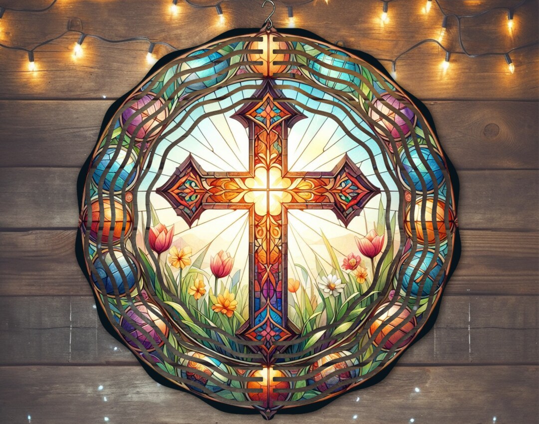 Cross Wind Spinner, Cross Wind Spinner Sublimation Design, Instant ...