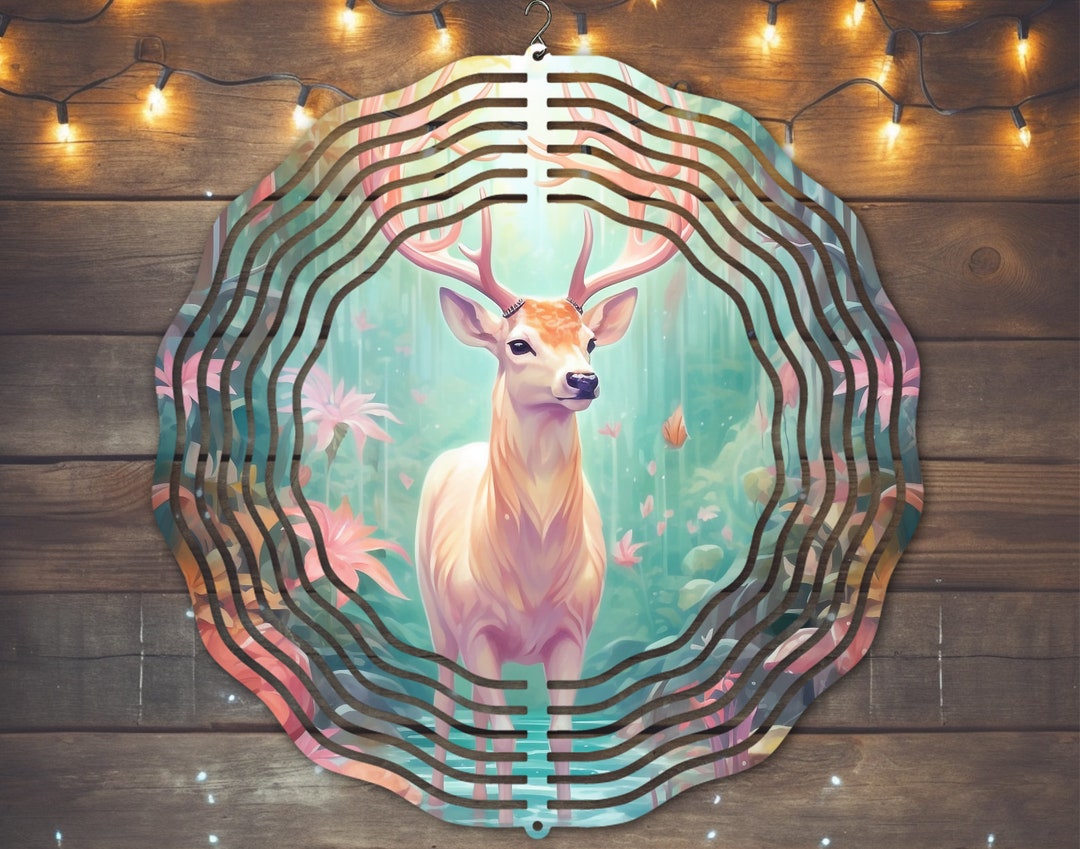 Spring Deer Wind Spinner Sublimation Design, Instant Download, PNG ...
