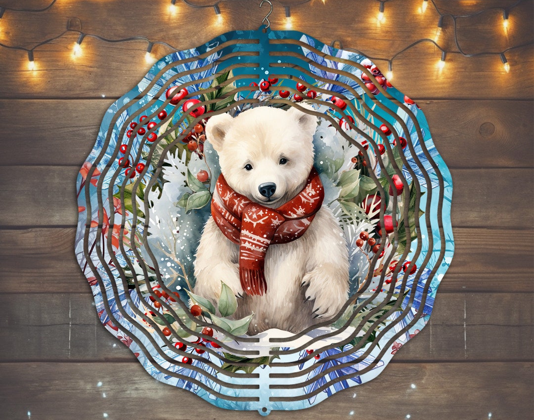 Polar Bear Wind Spinner Sublimation Design, Instant Download, PNG File ...