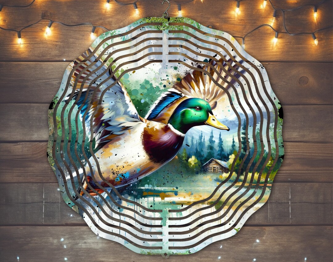 Mallard Duck Wind Spinner Sublimation Design, Instant Download, PNG ...