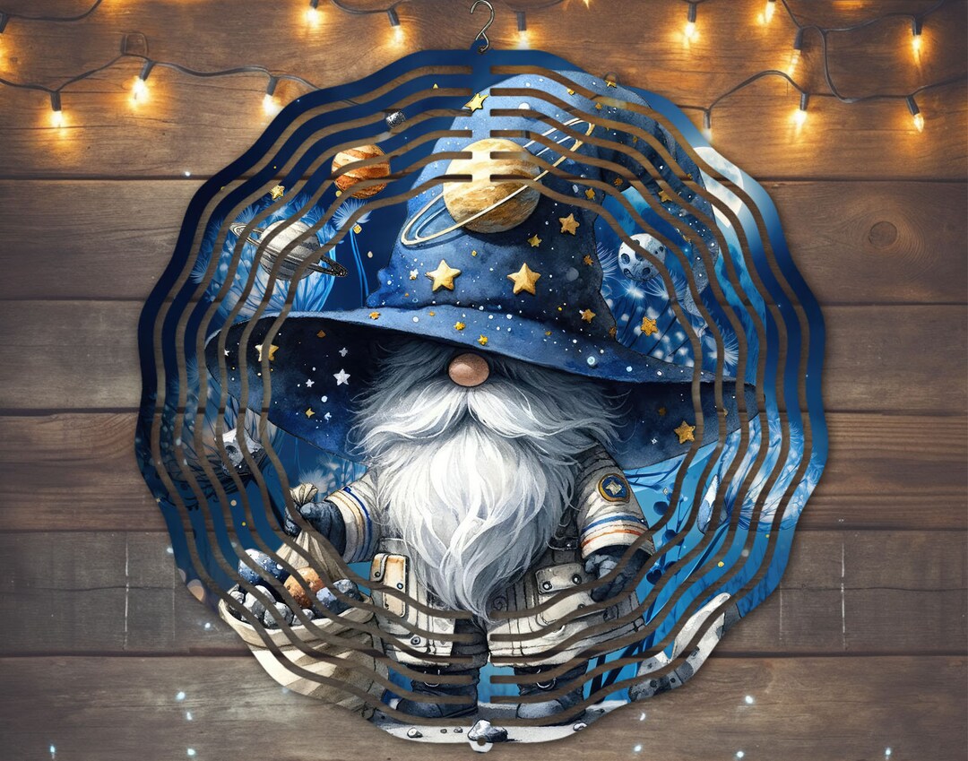 Moon Gnome Wind Spinner Sublimation Design, Instant Download, PNG File ...