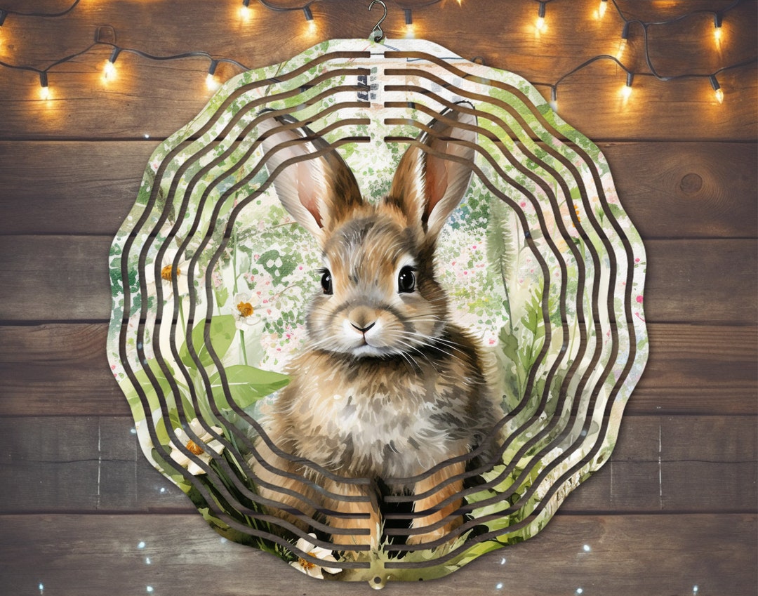 Bunny Wind Spinner Sublimation Design, Easter Rabbit Template (PNG) - Etsy