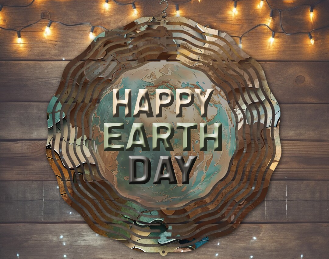 Earth Day Wind Spinner Sublimation Design, Instant Download, PNG, Earth ...