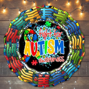 Autism Wind Spinner Sublimation Design, Instant Download, PNG File ...
