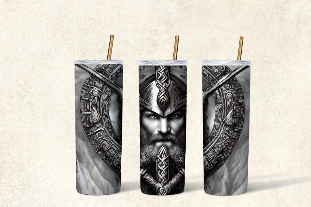 Viking 20oz Skinny Tumbler Sublimation Design-straight & Tapered ...