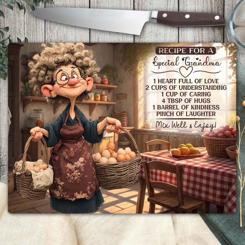 Grandma's Kitchen Cutting Board Sublimation Designs, Nana Kitchen ...