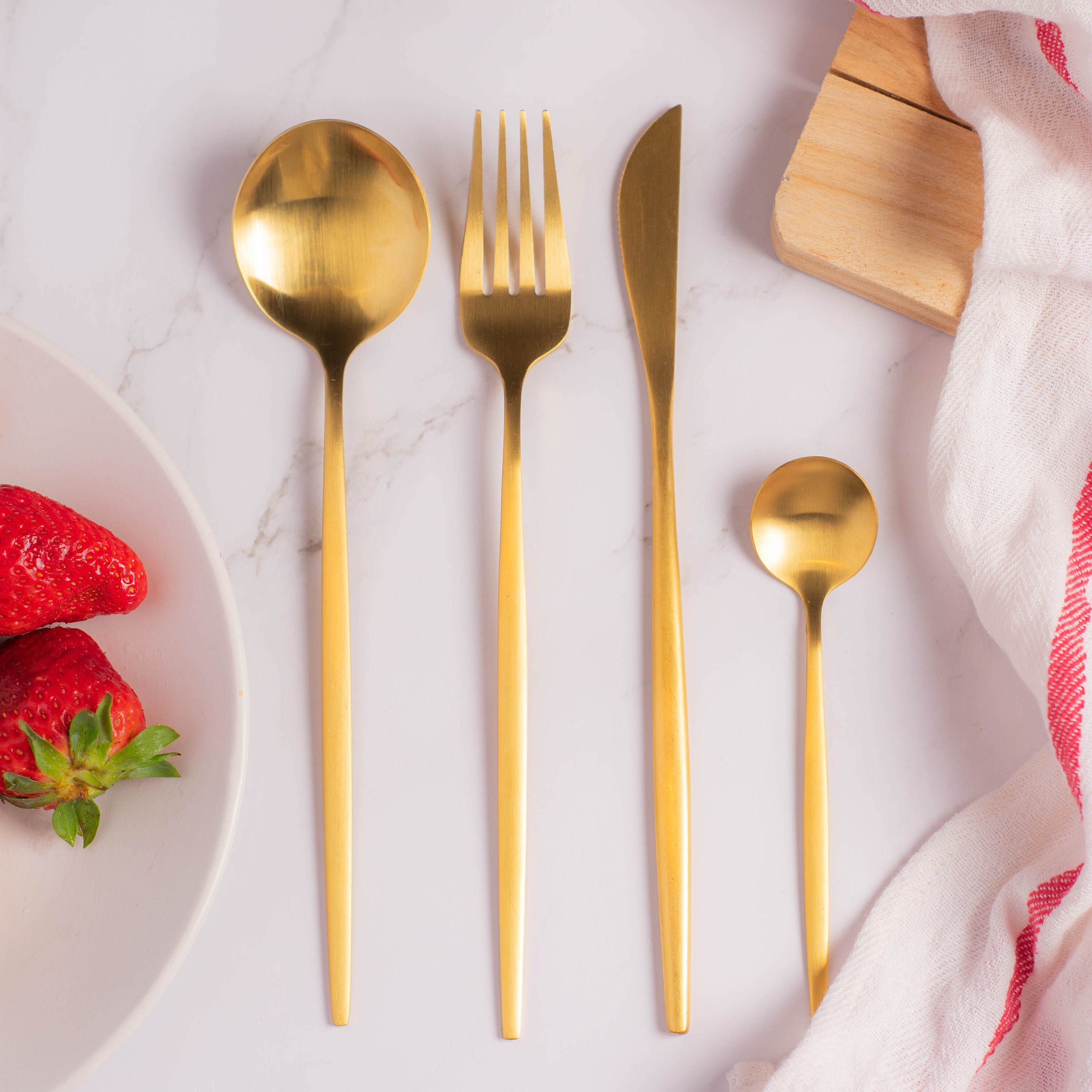 Besteck FoodPhotography Styling Satz von 4 Stück Löffel | Etsy