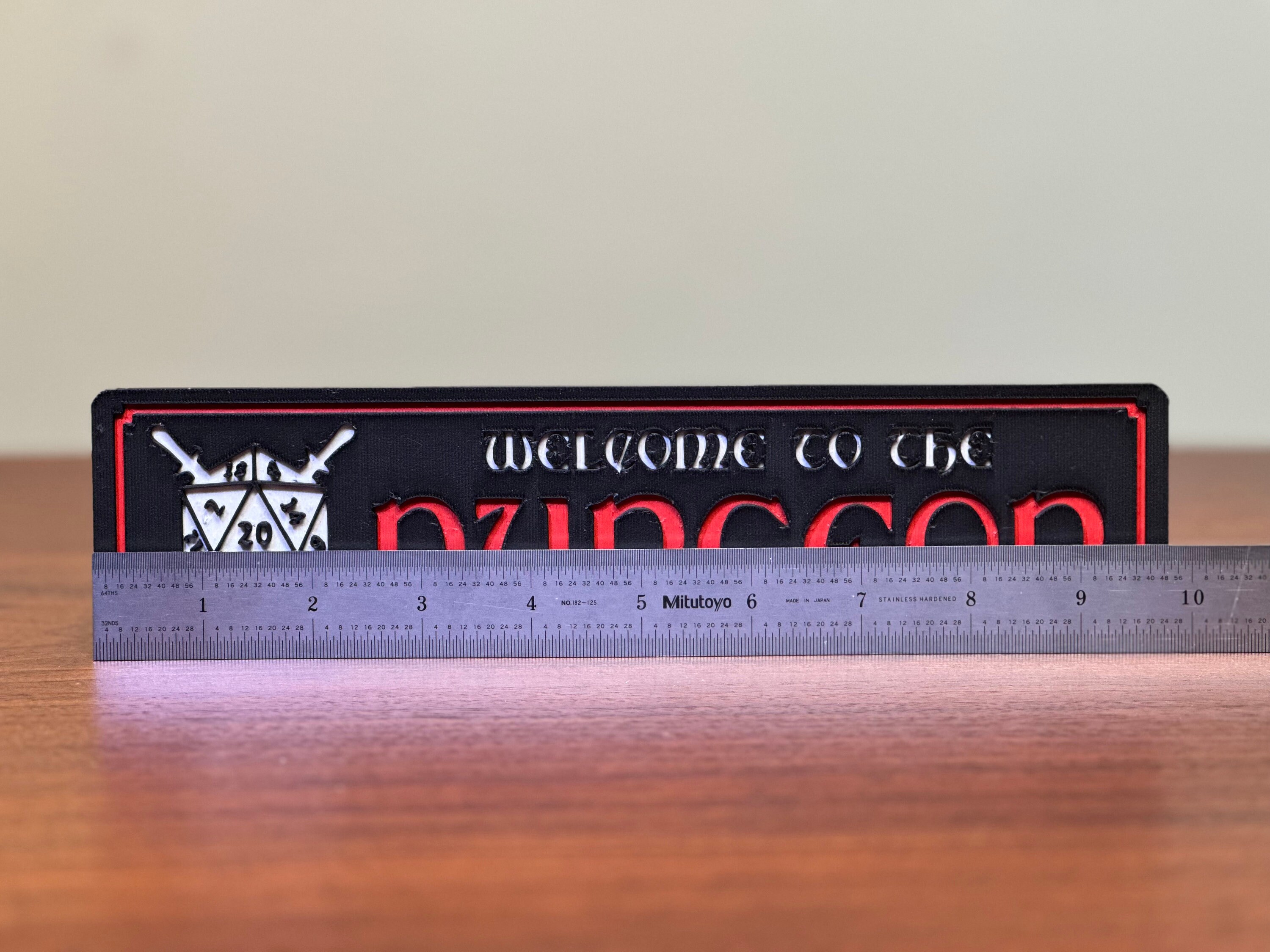 Welcome to the Dungeon 3D Printed Sign Placard - Etsy