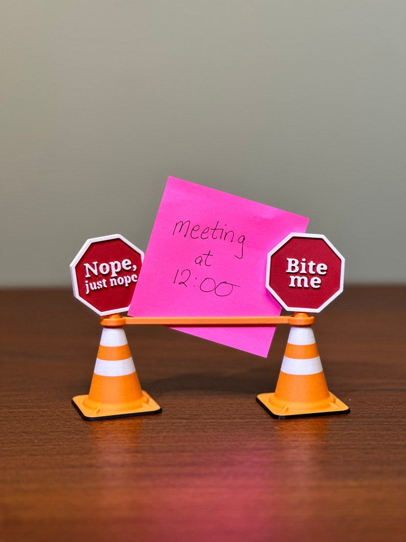 Mini Mischief Desktop Traffic Cones and Sarcastic Stop Signs - Etsy