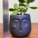 Sleeping Stone Face Planter Pot Indoor Outdoor Plant - Etsy