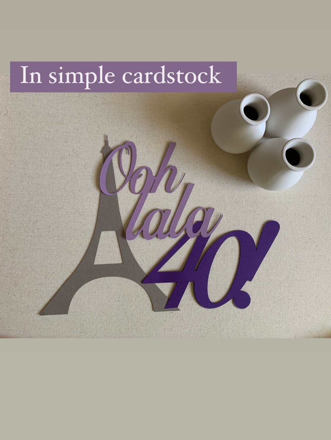 Ooh Lala Cake Topper - Duo Trio Colors | French Theme Party | Parisian ...