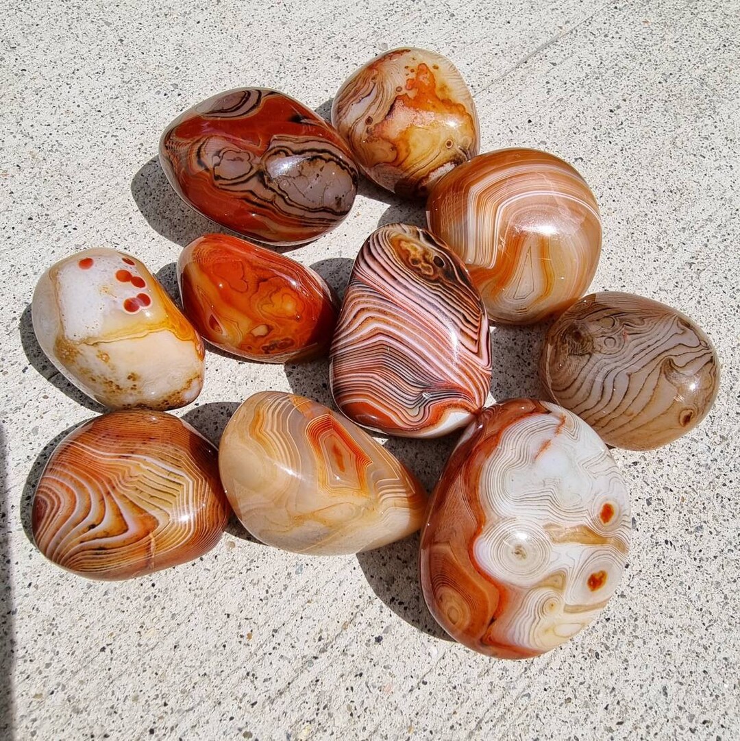 Sardonyx Palm Stone Sardonyx Crystal Sardonyx Tumble - Etsy