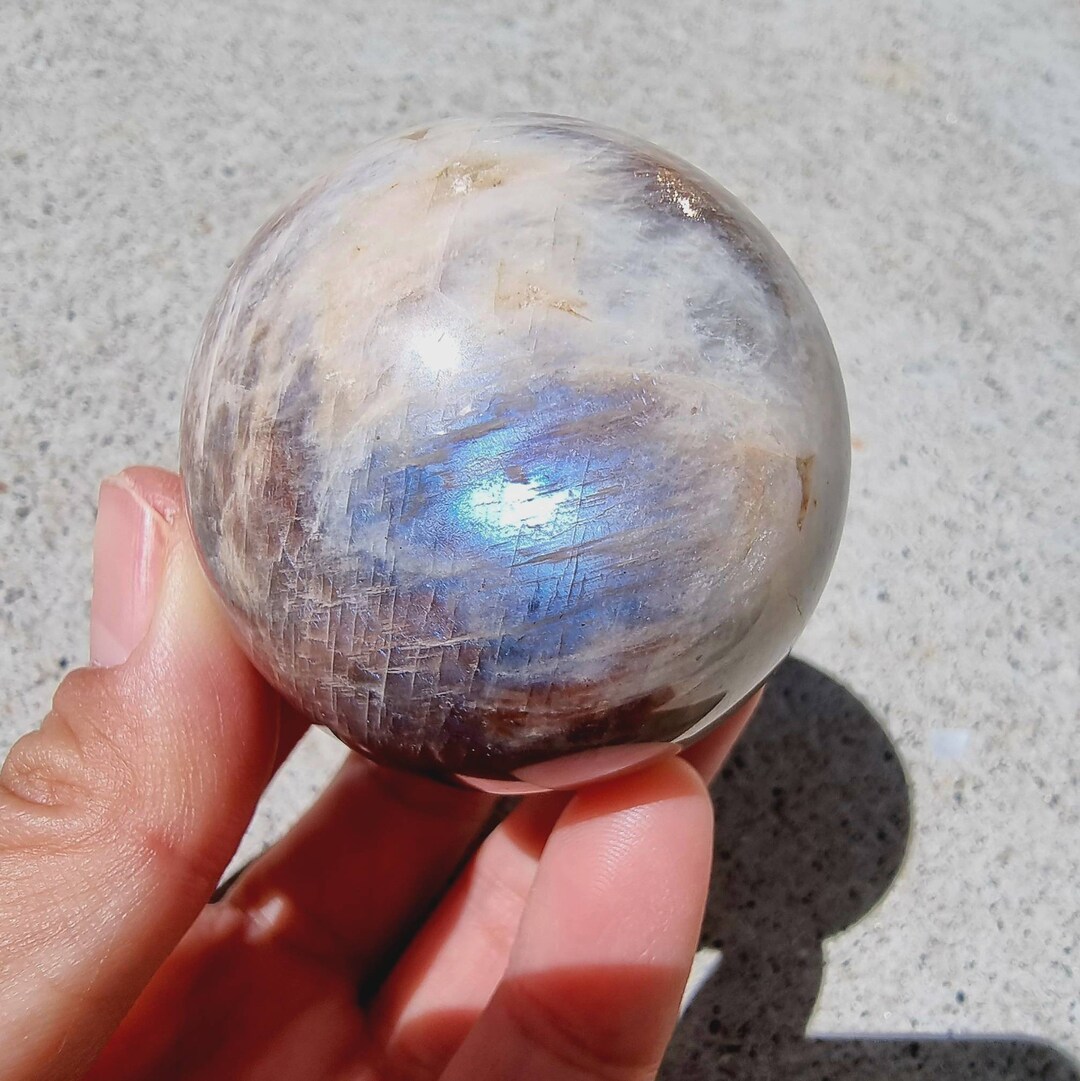 Blue Flash Sunstone Moonstone, Sunstone Moonstone Sphere, Moonstone ...