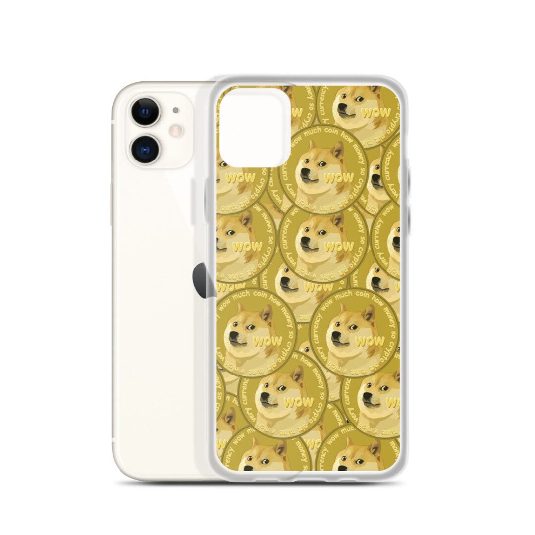 Dogecoin iPhone Case Doge Phone Case Original Simple Dogecoin - Etsy