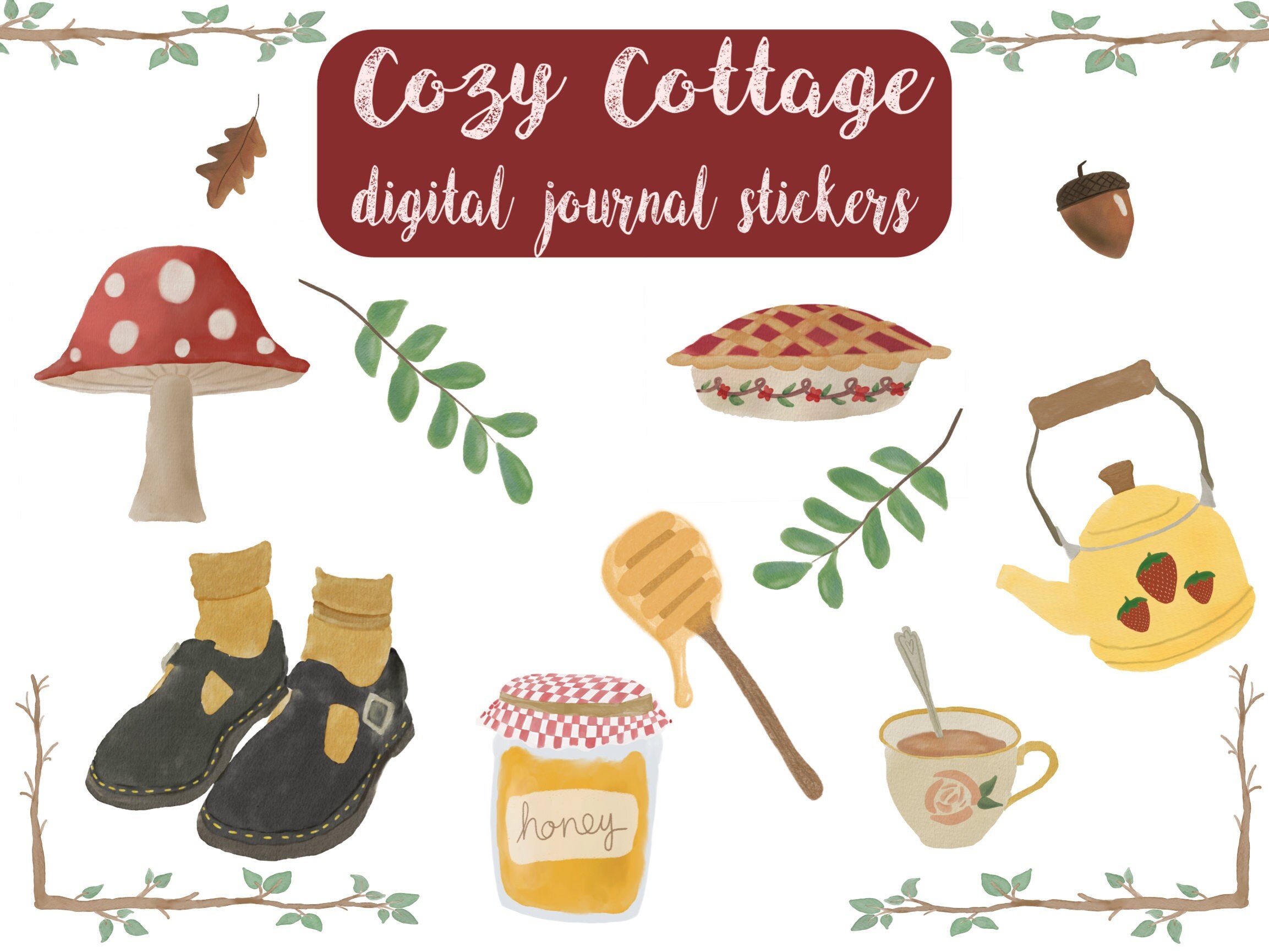 Stickers Craft Supplies & Tools Papercraft Cozy Cottage Sticker etna.com.pe