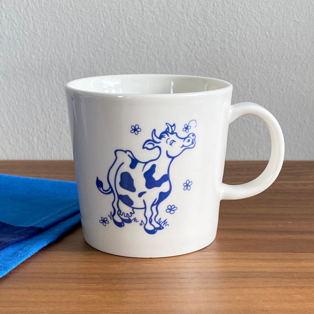 Arabia Finlandteema ILOINEN LEHMÄ happy Cow Mug Made for Valio - Etsy