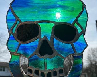 Stained Glass Patterns Skull - Etsy