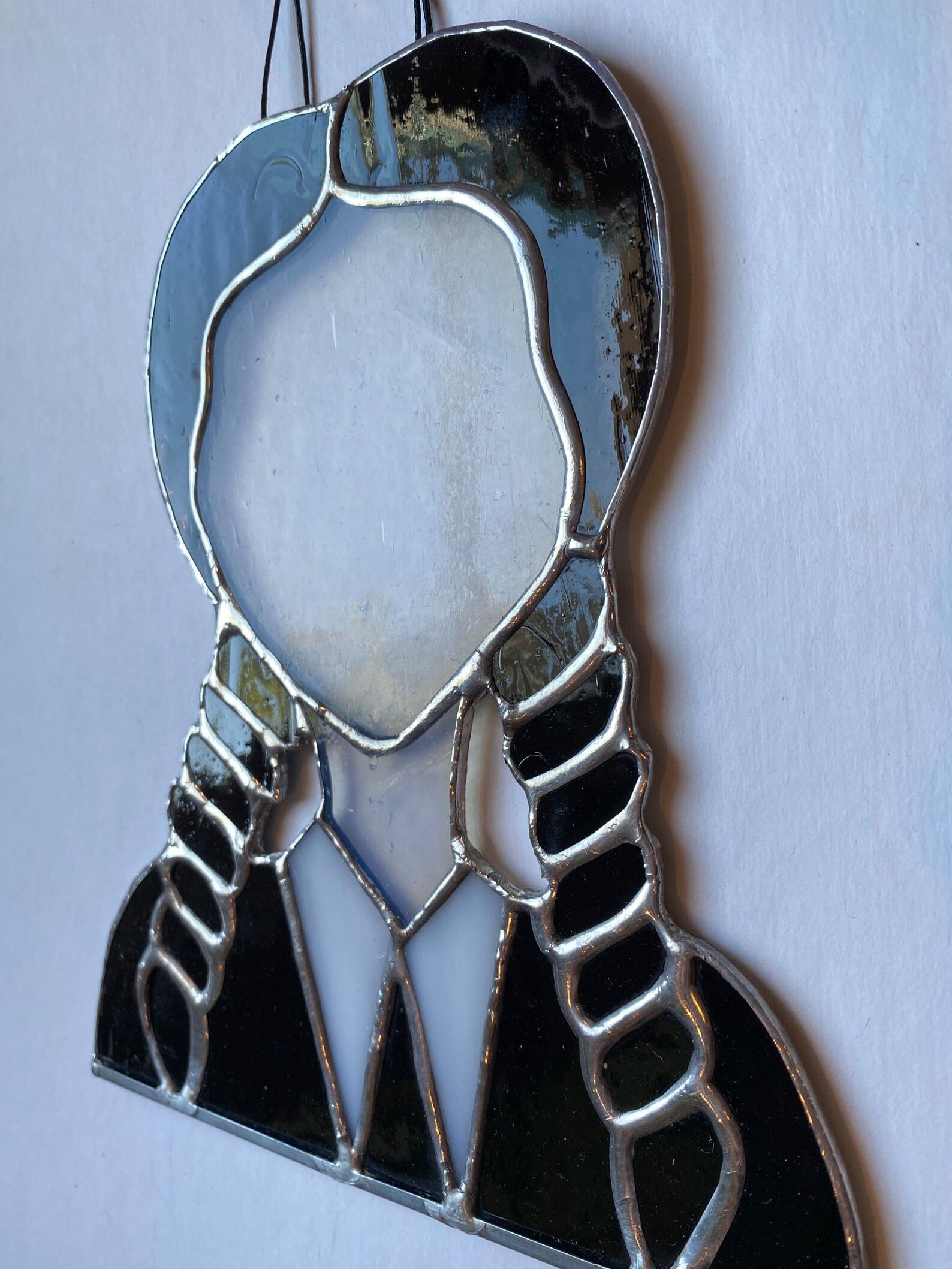 Wednesday Addams Stained Glass Art - Etsy