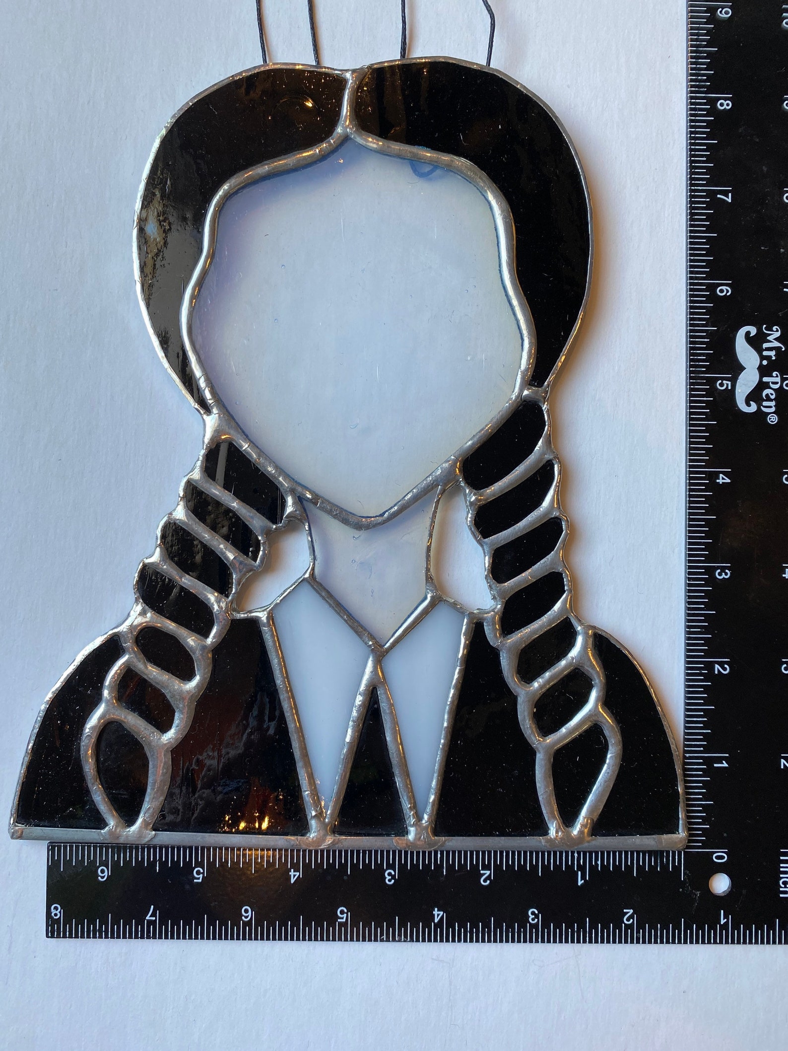 Wednesday Addams Stained Glass Art - Etsy