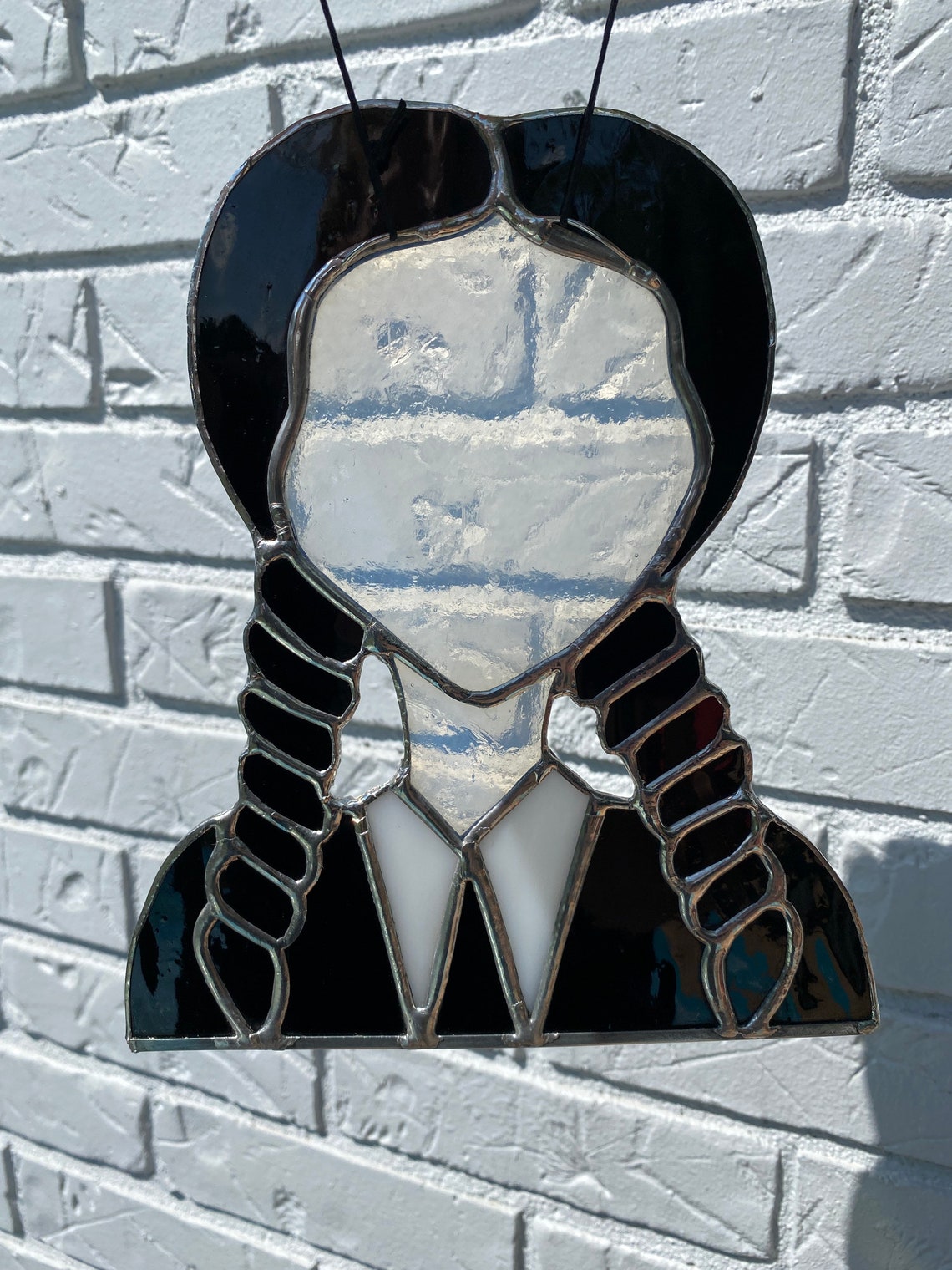 Wednesday Addams Stained Glass Art - Etsy