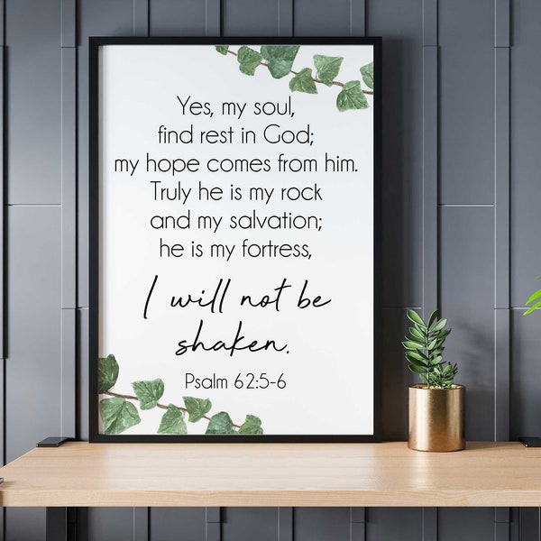 Psalm 62 - Etsy